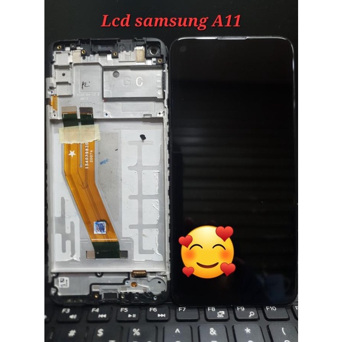 Jual LCD Samsung A11 A115 Original 2nd Copotan + Frame | Shopee Indonesia