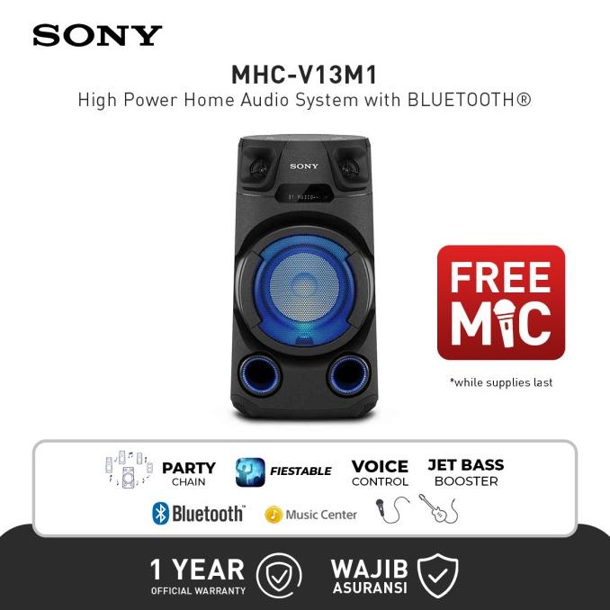 Jual Sony Karaoke Bluetooth Speaker Hifi High Power Audio System MHC-V13 | Shopee Indonesia