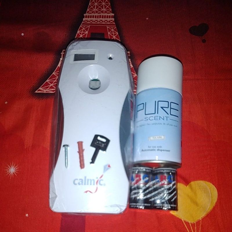 Jual Set Dispenser Calmic Pengharum Ruangan-Auto Parfume Free Refill ...