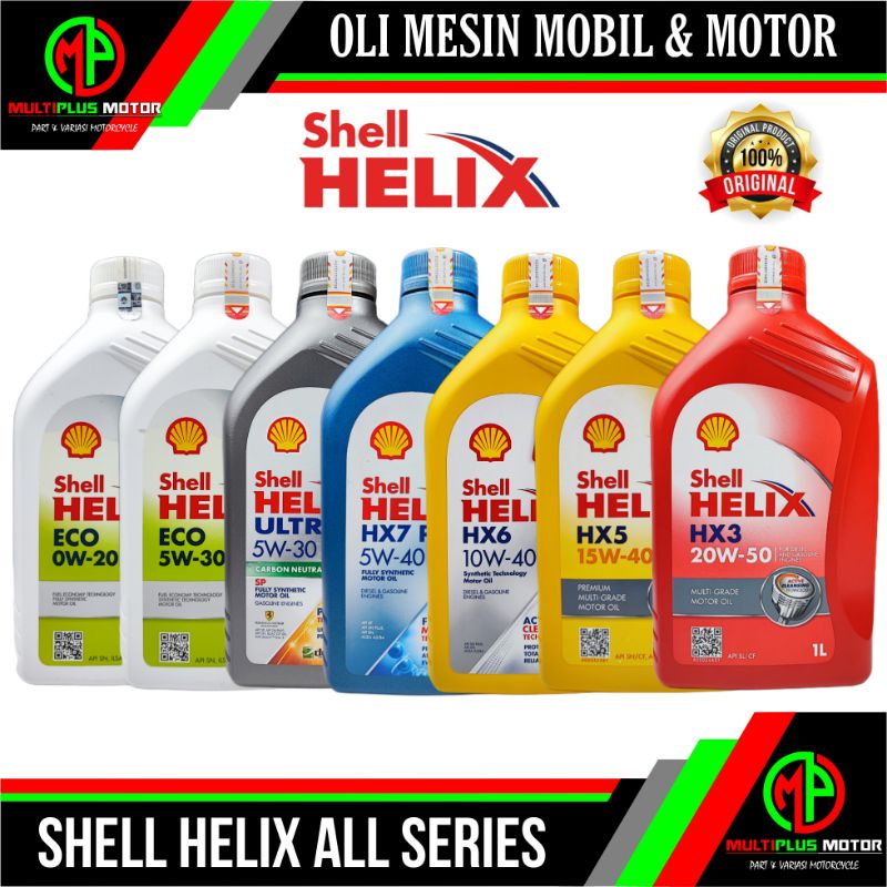Jual Oli mesin MOBIL & MOTOR Shell Helix ULTRA ECO HX7 HX6 HX5 HX3 LCGC ...