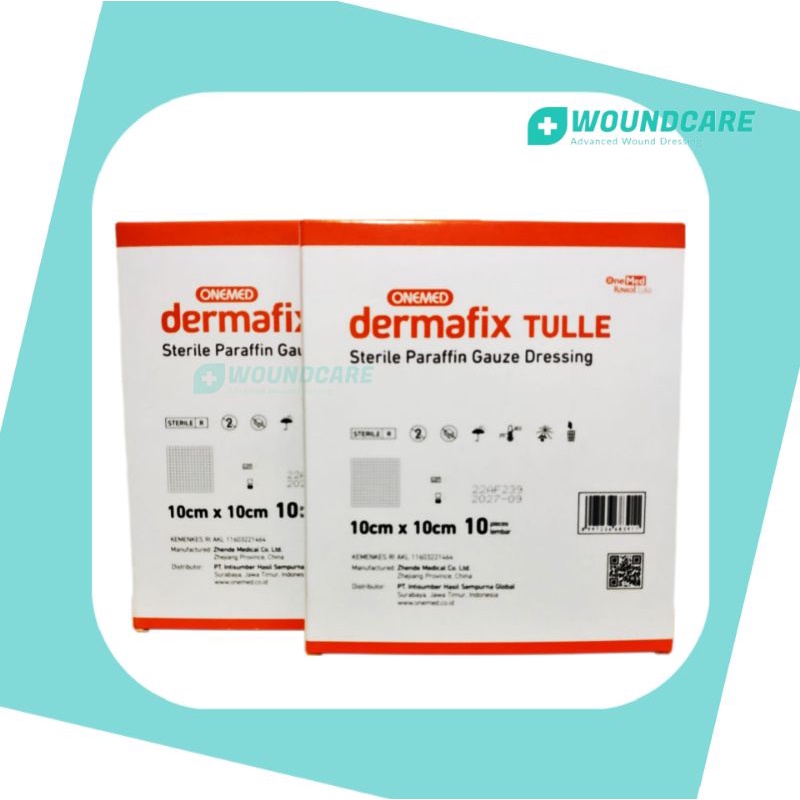 Jual Dermafix Tulle 10 x 10 Cm Sterile Parafin Gauze Dressing / Box ...