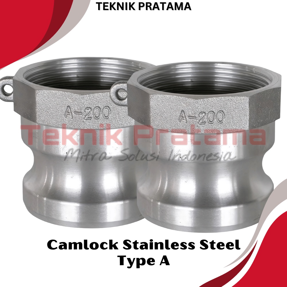 Jual Camlock Coupling Body Stainless Steel Type A 125 Size 1 1/4" Inch ...