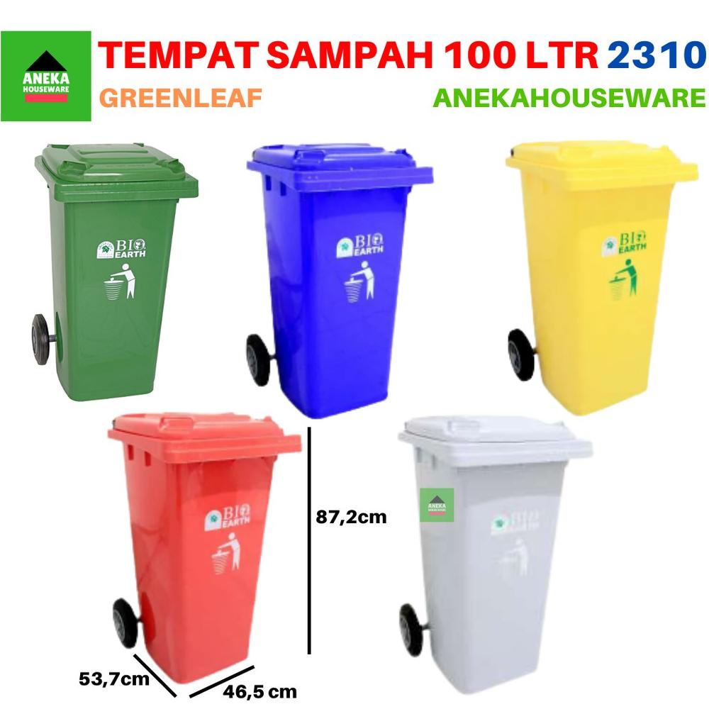 Jual Tempat Sampah Bio Dust Bin 100 Liter 2310 Green leaf | Shopee ...