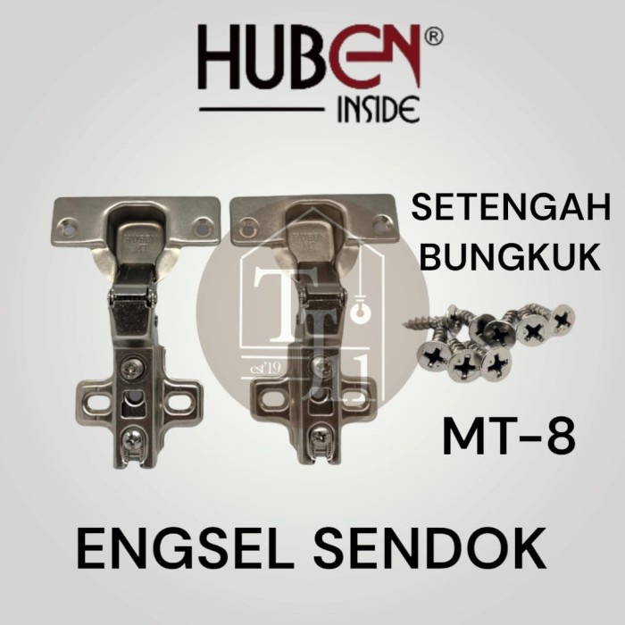 Jual ENGSEL SENDOK HUBEN 35MM SEPARUH BUNGKUK MT-8 / ENGSEL SEPARUH ...