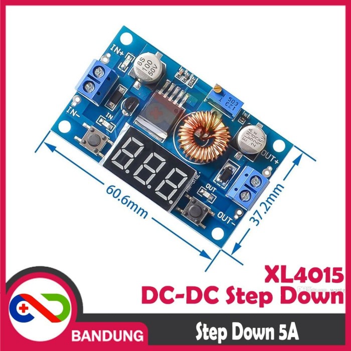 Jual MODULE STEP-DOWN XL4015 ADJUSTABLE DC TO DC 5A VOLTMETER DISPLAY | Shopee Indonesia
