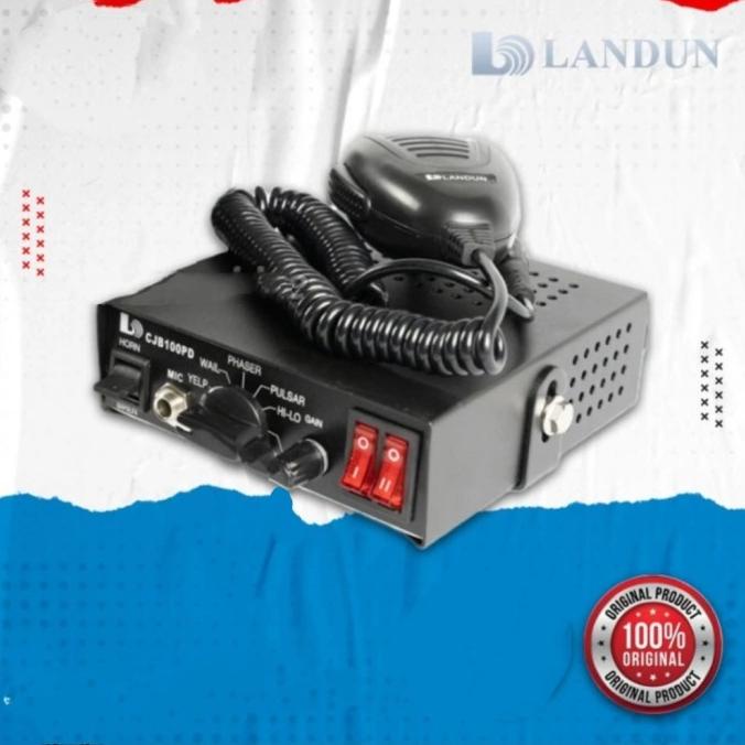 Jual LANDUN CJB100PD AMPLI+Jumper ORI SIRINE MOBIL POLISI 100W ...