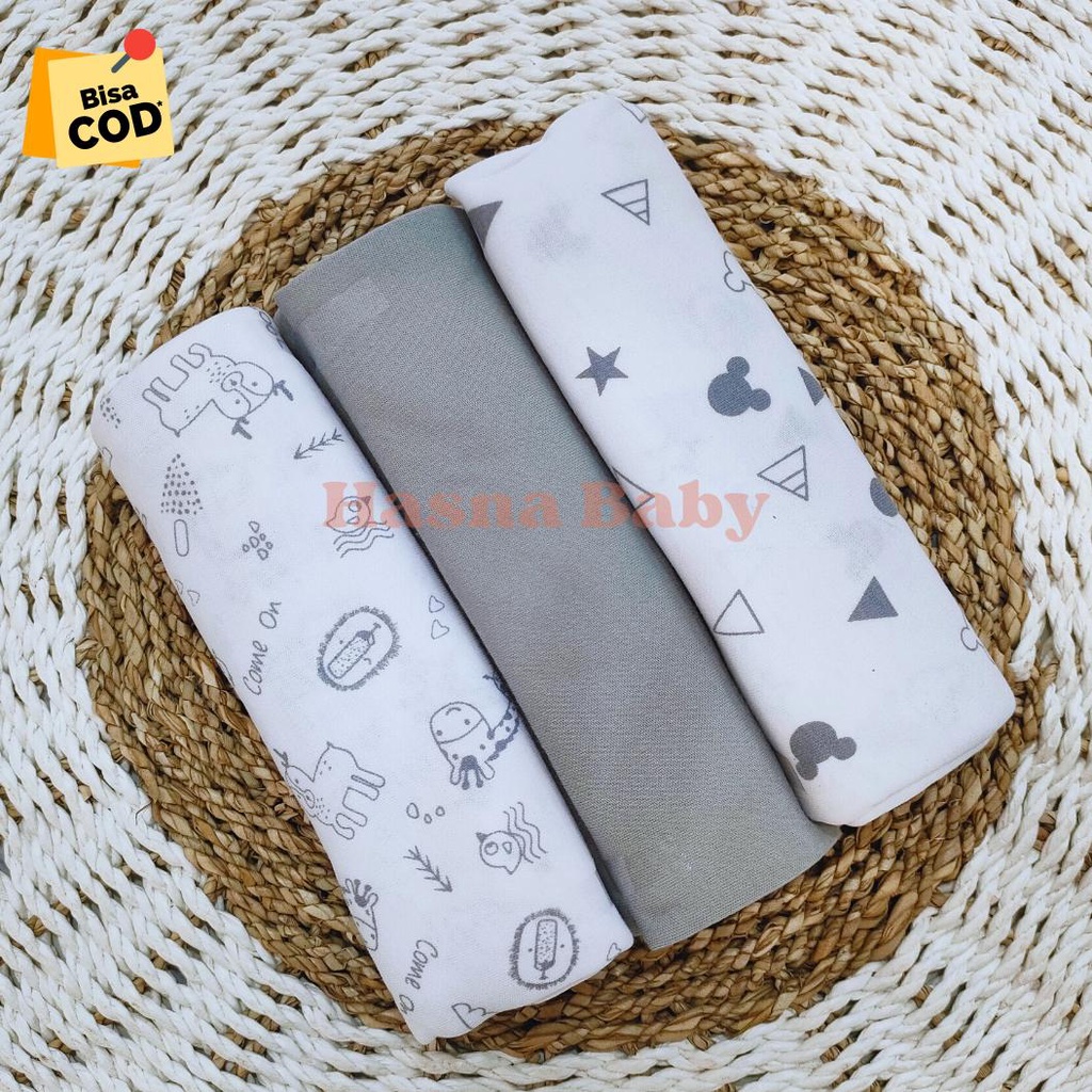 Jual Bedong Pernel Bayi Baru Lahir Sni Motif Lucu Seri Abu Muda- Hasna ...