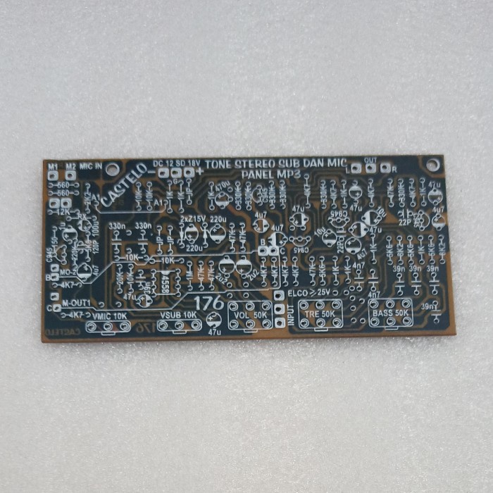 Jual PCB Tone Control Stereo Subwoofer Dan Mic Tipe 176 | Shopee Indonesia