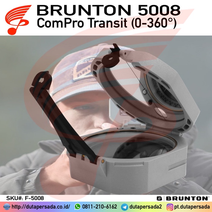 Jual Brunton 5008 ComPro Pocket Transit Compass - Kompas Geologi ...