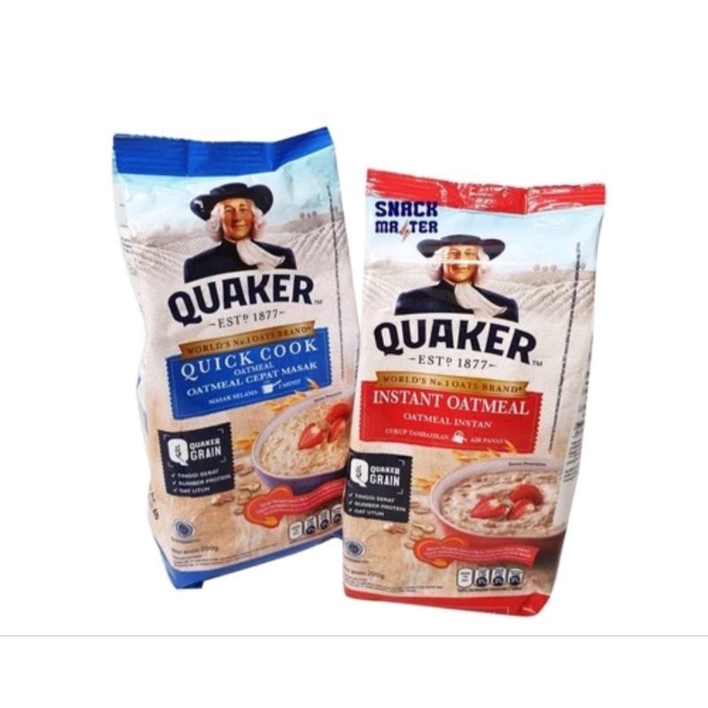 Jual Quaker Instant & Cooking 200g/800g | Shopee Indonesia