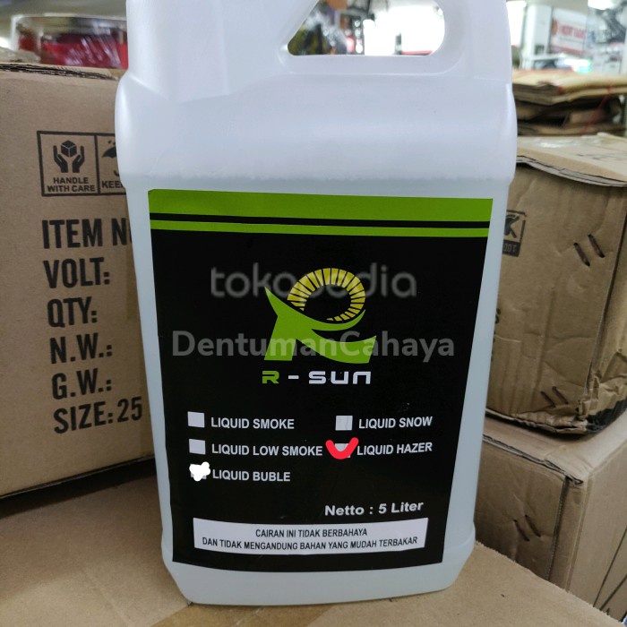 Jual Cairan Liquid Mesin Hazer / Mesin Kabut 5 Liter Isian Mesin Asap ...