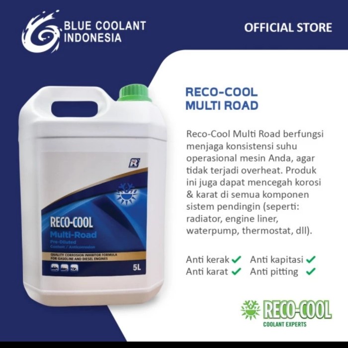 Jual Air Radiator Coolant Reco Cool multi road ready to use terbaik ...