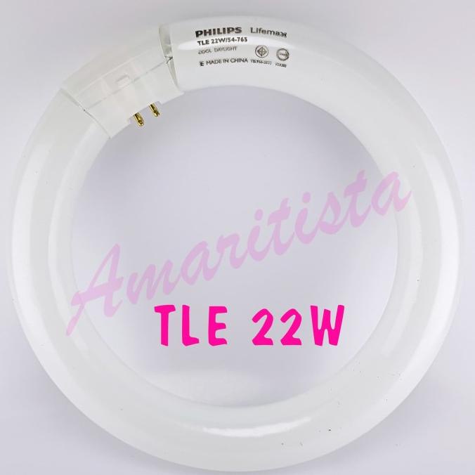 Jual Lampu TL Ring / TLE 22W Philips Lifemax 22 watt 1050 lumen 6500k ...