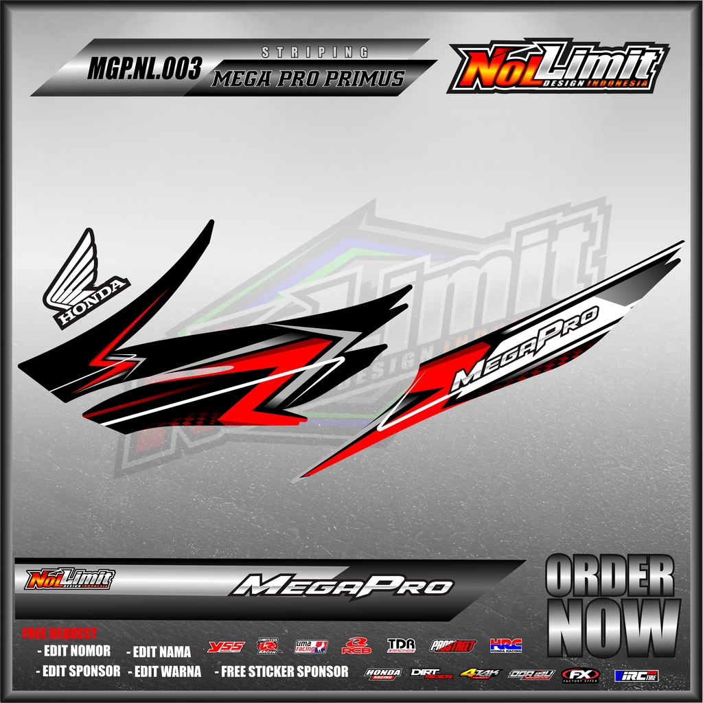 Jual Sticker Striping MEGAPRO PRIMUS - Striping Variasi Motor MEGAPRO ...