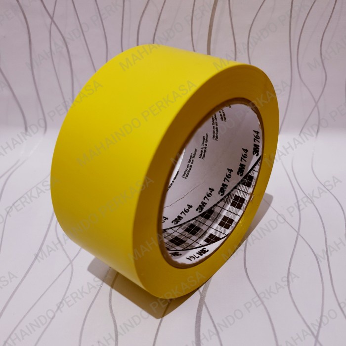 Jual ISOLASI 3M 764 / FLOOR MARKING TAPE / LAKBAN LANTAI / YELOW VINYL TAPE | Shopee Indonesia