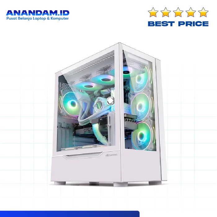 Jual Casing DA GAMING CHASSIS N30 ATX PC Case Digital Alliance - White ...