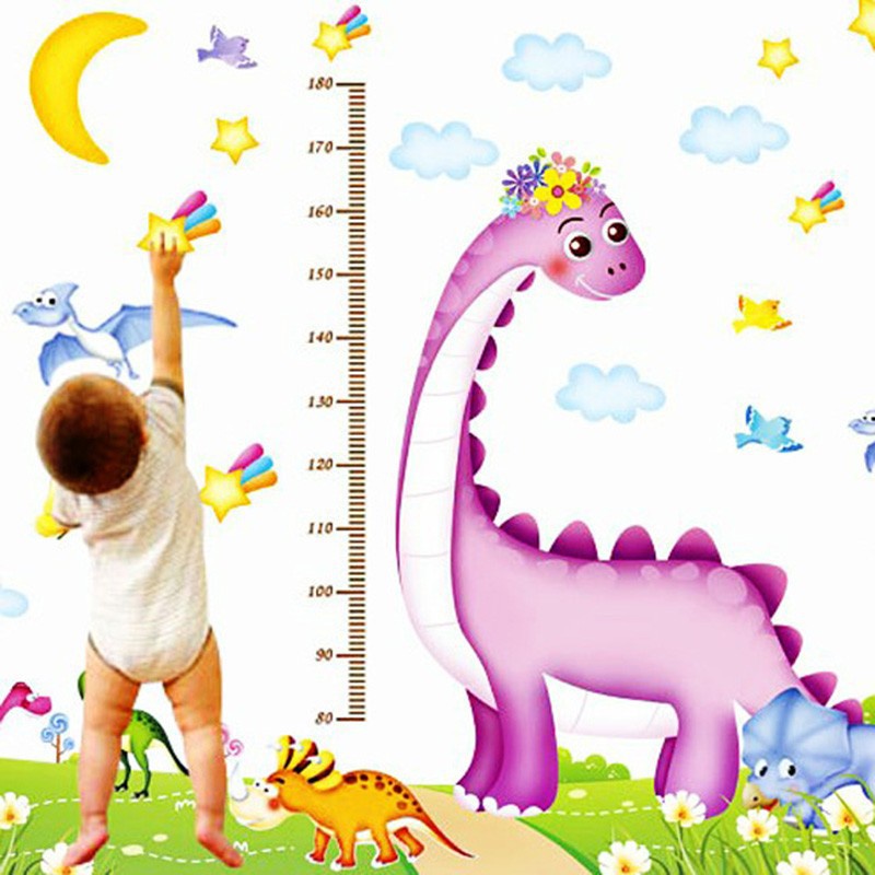 Jual Reliza Wall Sticker Pengukur Tinggi Badan Dinosaurus Stars Grow Up ...