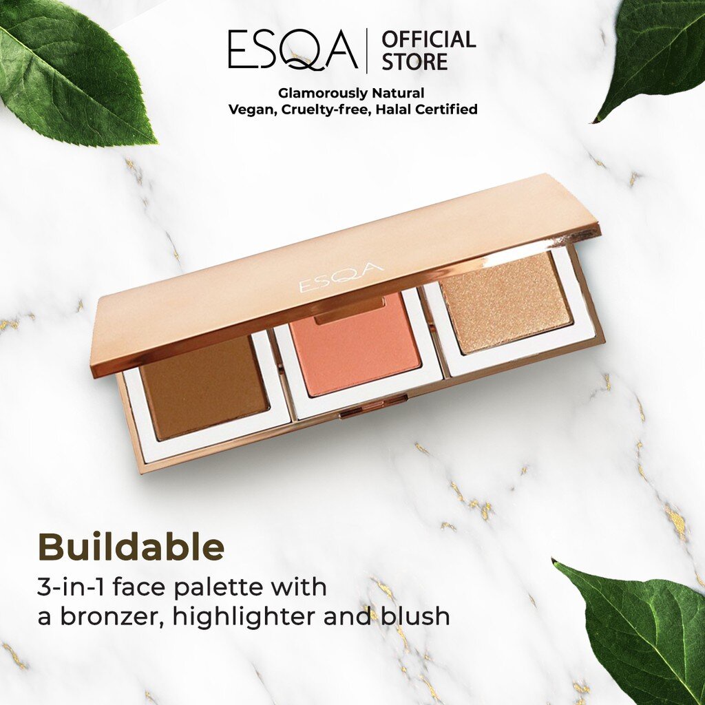 Jual Esqa Trio Goddes Cheek Palette Shade Athena | Shopee Indonesia