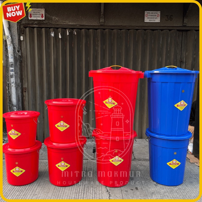 Jual Promo Ember Plastik Tutup 30 40 50 60 80 120 Liter Shinpo | Shopee ...