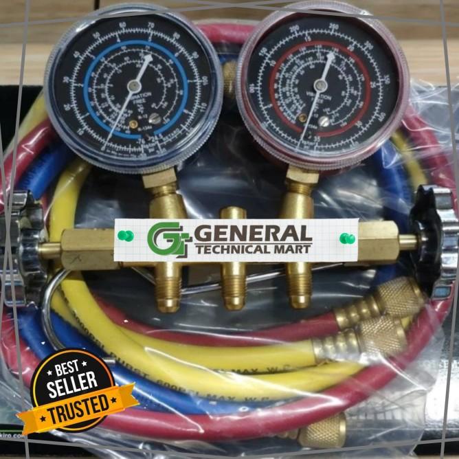 Jual Testing Manifold Regulator Ac Freon Tekiro Japan | Shopee Indonesia