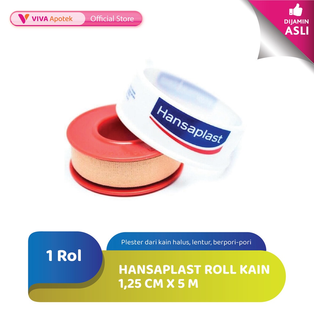Jual Hansaplast Roll Kain 1,25 cm x 5 m (1 Roll) | Shopee Indonesia