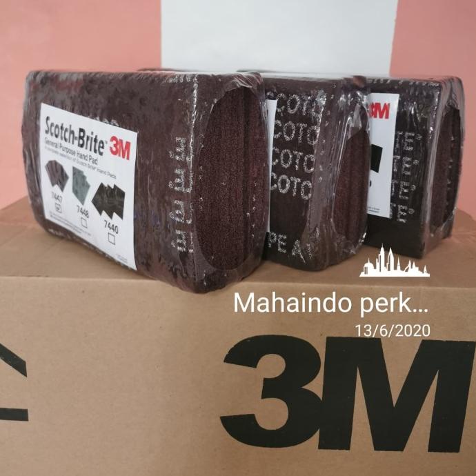 Jual Scotch Brite 7447 / Scotch Brite Maroon 3M 1 Box 10 Ea Harga Spesial | Shopee Indonesia