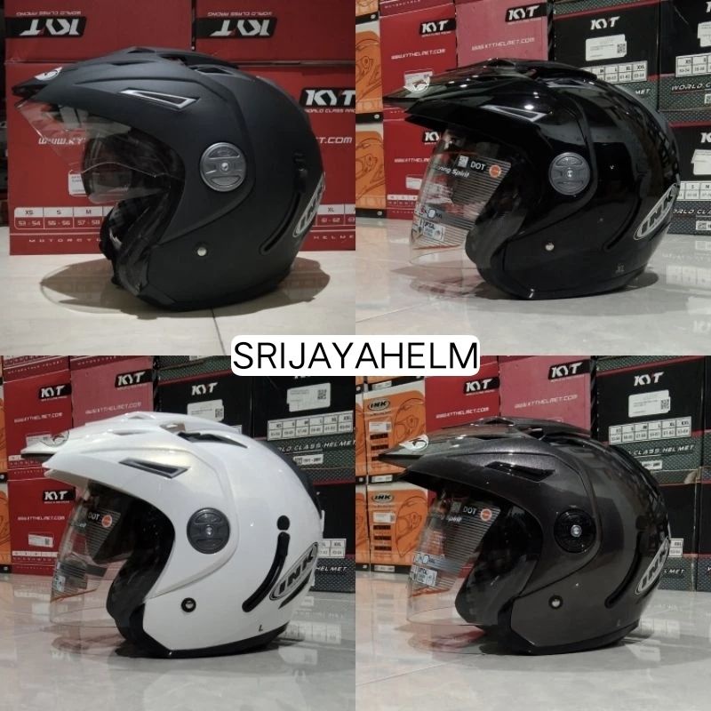 Jual HELM INK T1 GUNMETAL PULL WARNA DOBEL VISOR | Shopee Indonesia
