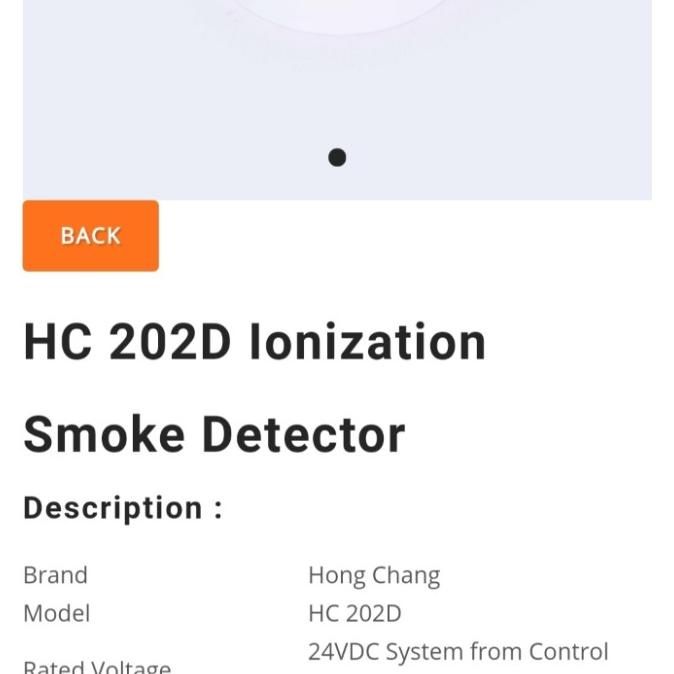 Jual Jual Smoke Detector Ionization Hong Chang Hc-202D Fire Alarm ...