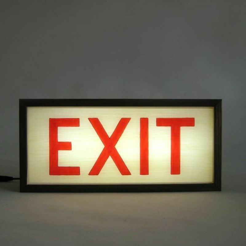 Jual Hiasan Dinding Neon Led Tanda EXIT | Shopee Indonesia