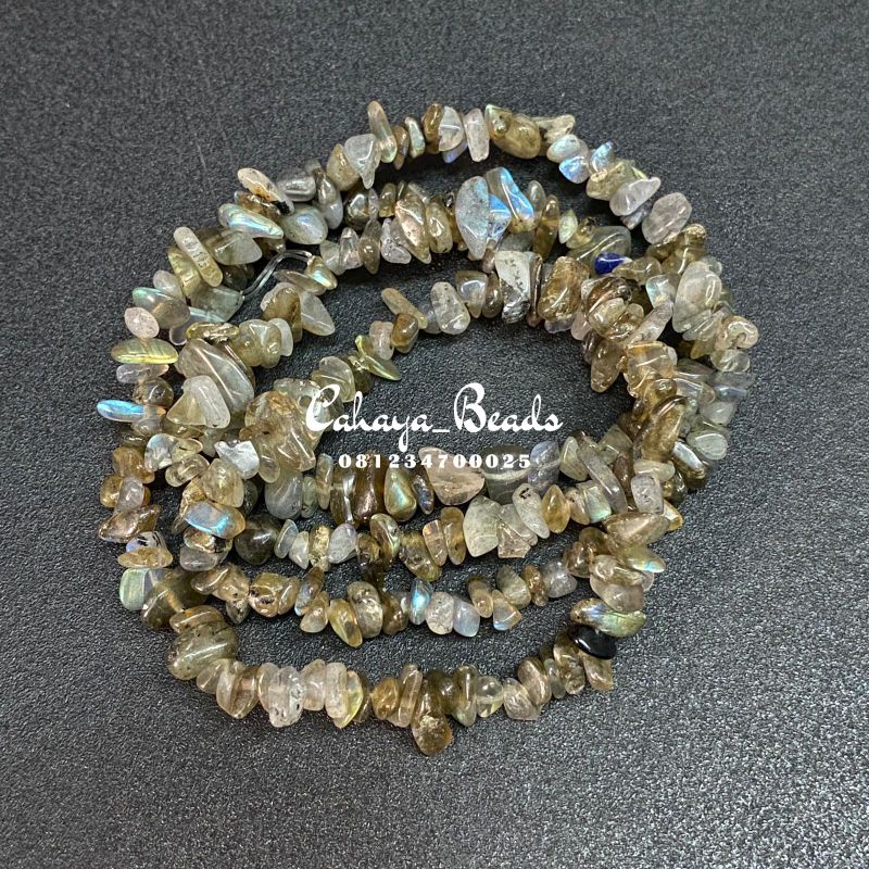 Jual Manik Batu Pecah/Manik krikil/Manik Batu Alam Pecah Panjang ±75cm ...