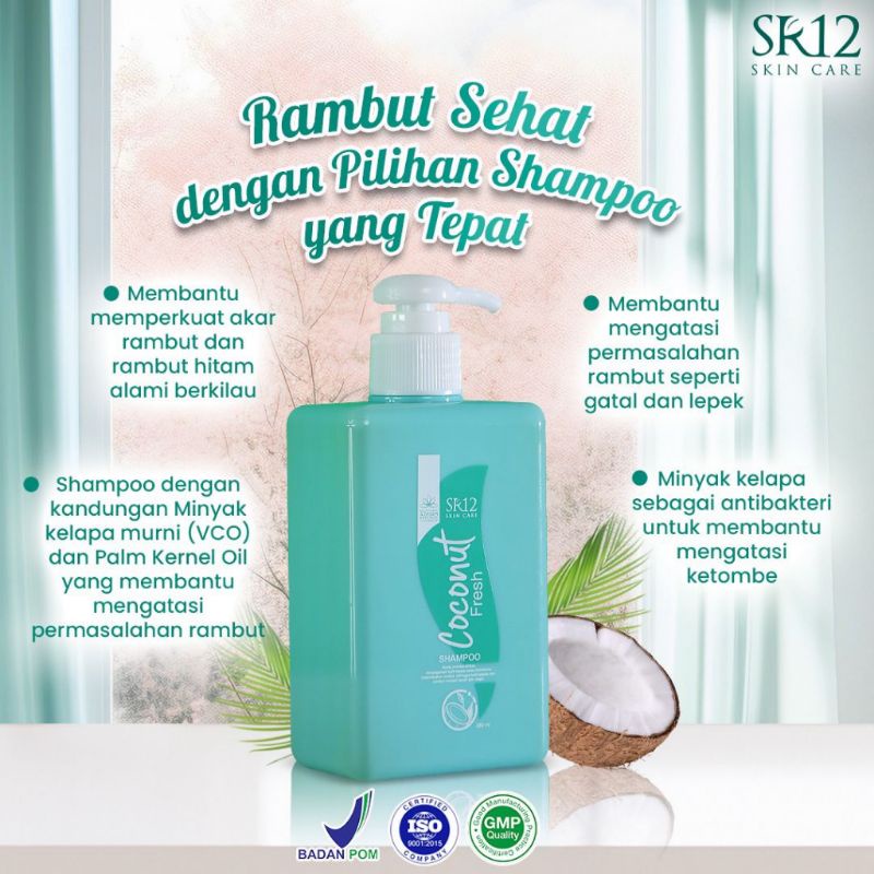 Jual SR12 COCONUT FRESH SHAMPOO 280 ML | SAMPO KELAPA | SHAMPO ANTI DANDRUFF | SHAMPO PALING ...