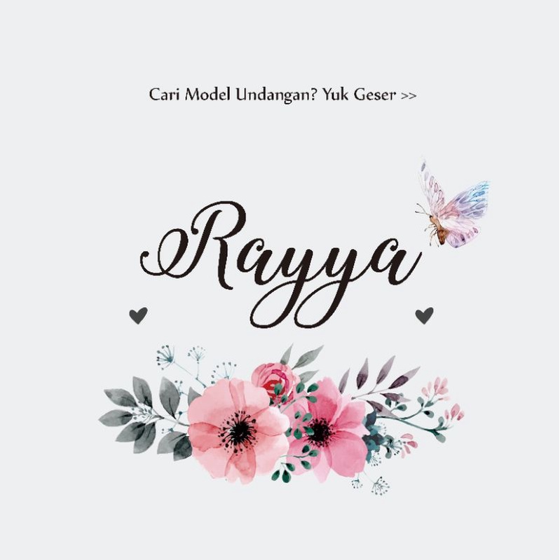 Jual Undangan MURAH + CETAK kode RAYYA (Min 100 pcs) | Shopee Indonesia