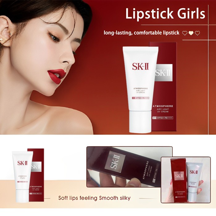 Jual SK-II SKII SK 2 ATMOSPHERE AIRY LIGHT UV CREAM SPF50+/ PA ++++ | Shopee Indonesia