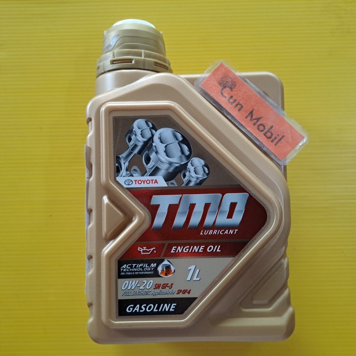 Jual Oli Mesin Toyota Tmo Bensin Sae 0W-20 Api Sn Gf-5 Gold Isi 1 Liter ...