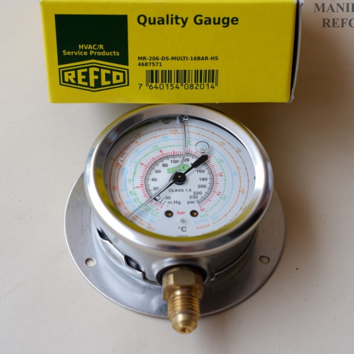 Jual IGSS Pressure Gauge Low Refco MR 206 Model Raket | Shopee Indonesia