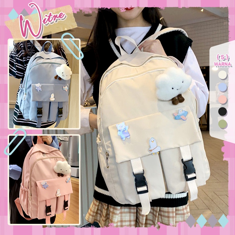 Jual New Tas Ransel kuliah Tas ransel kuliah Tas punggung shoulder Bag Ransel Wanita indah Tas ...