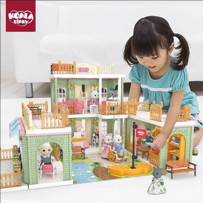 Jual KOALA DIARY HOSPITAL PLAYHOUSE DIY DOLL HOUSE mainan rumah boneka ...