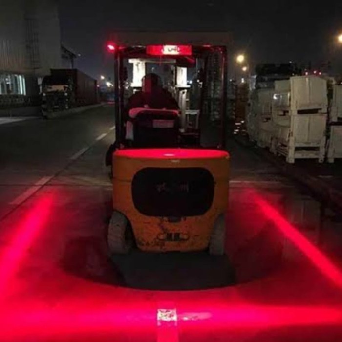 Jual ZATR Forklift safety light Biru Dan Merah Warning Lamp Zone line ...