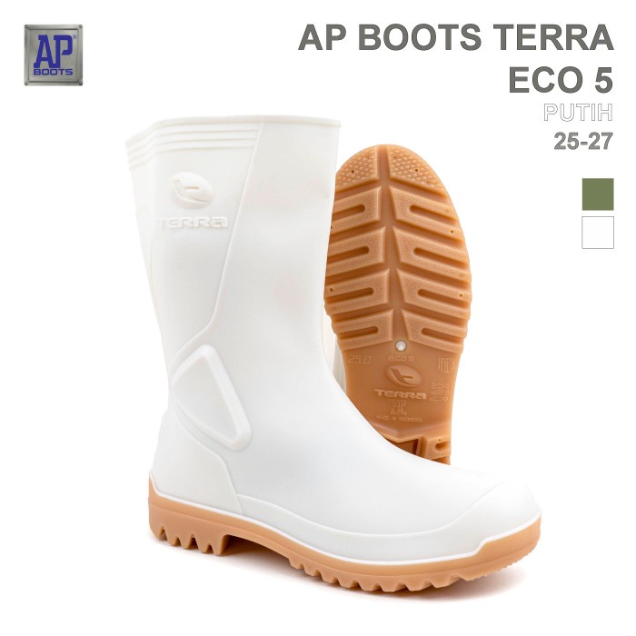 Jual AP BOOTS TERRA ECO 5 PUTIH - SEPATU BOOT PVC ORIGINAL | Shopee ...