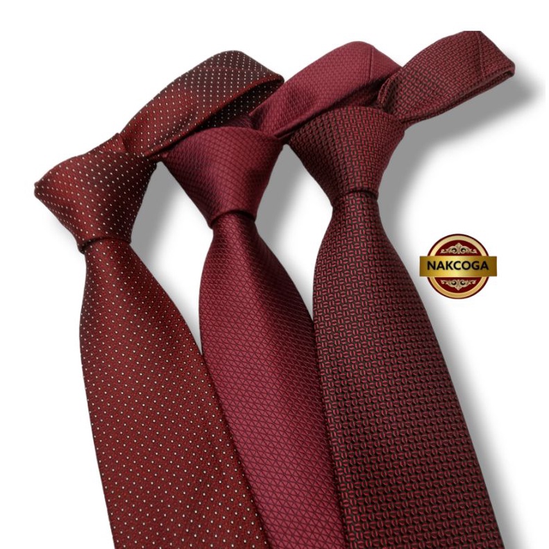 Jual dasi merah maroon dasi merah polos pria import | Shopee Indonesia