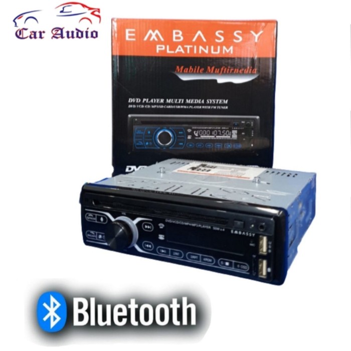 Jual Baru Tape Mobil Dvd Vcd Mp3 Usb Single Din Jec Limited | Shopee ...