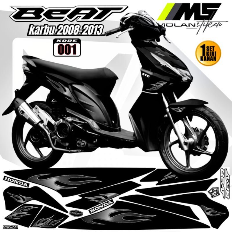 Jual Decal Sticker Striping Variasi Beat Karbu Medusa Beat Carburator ...
