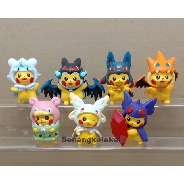 Jual Figure Pokemon Pikachu / Mainan Pokemon Set 7/ Topper Cake Pokemon ...