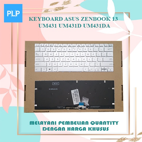 Jual Keyboard Laptop Asus Zenbook 13 UM431 UM431d UM431da SILVER ...