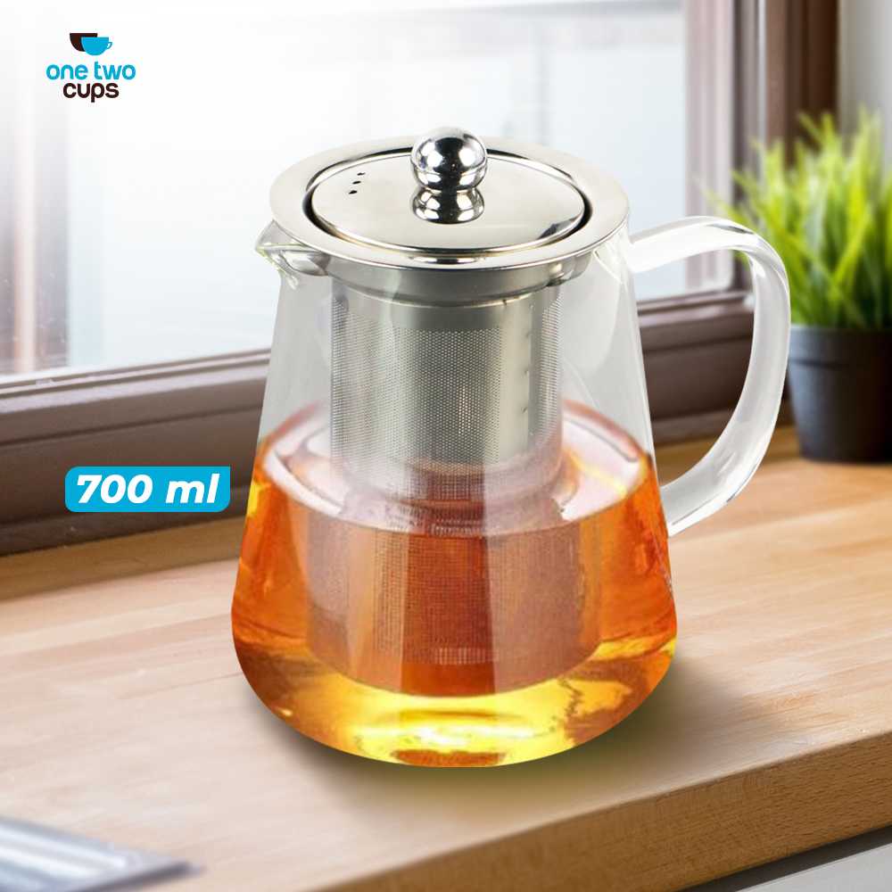 Jual One Two Cups Teko Teh Kaca Tahan Panas dengan Saringan Glass Teapot - TP-760/761 | Shopee ...