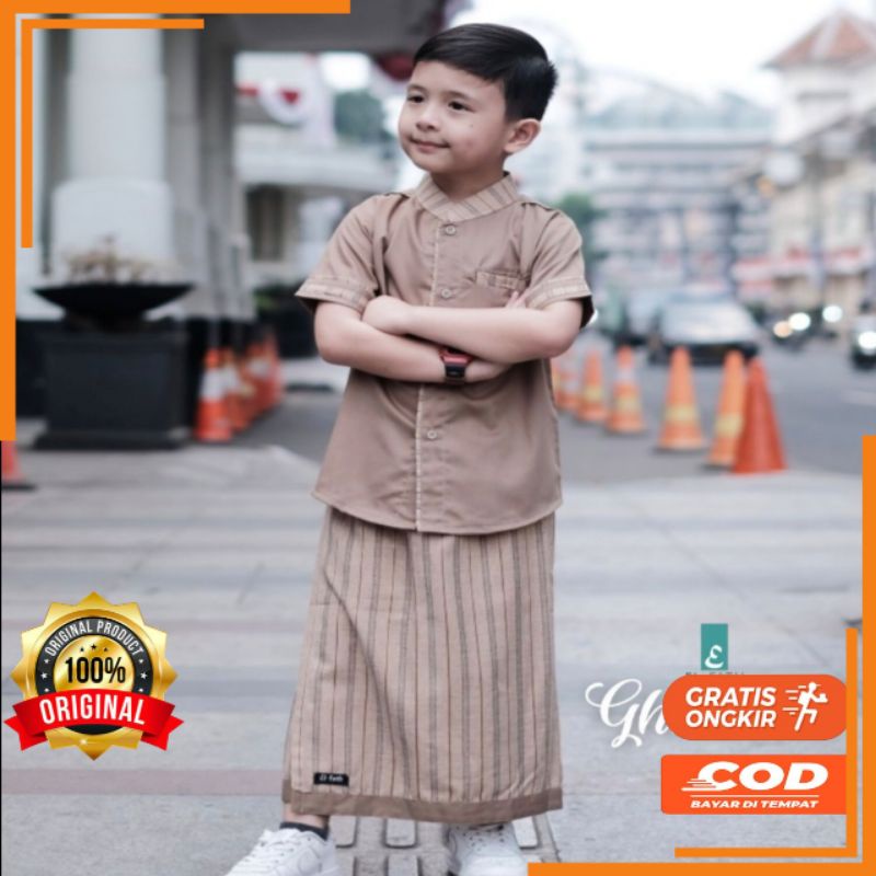 Jual Setelan Pakaian Anak Model Sarcel Ghazwan Sarung Celana Dan Baju ...