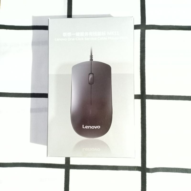 Jual LENOVO MK11 Wired Mouse 1200DPI Ergonomic Mice with 3 Keys ...