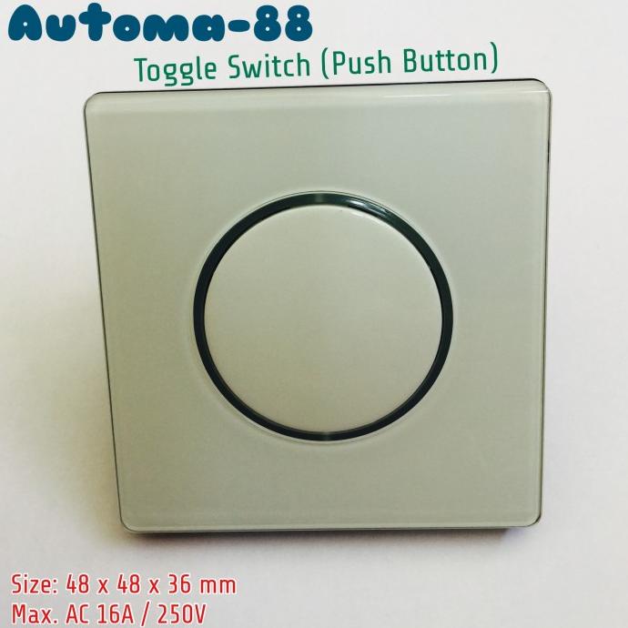 Jual Toggle Switch Push Button Panel 86x86 mm Saklar Push On Panel ...