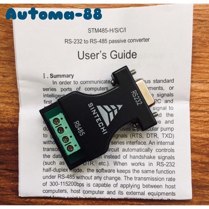 Jual Industrial Serial Converter RS-232 to RS-485 RS232 to RS485 ...