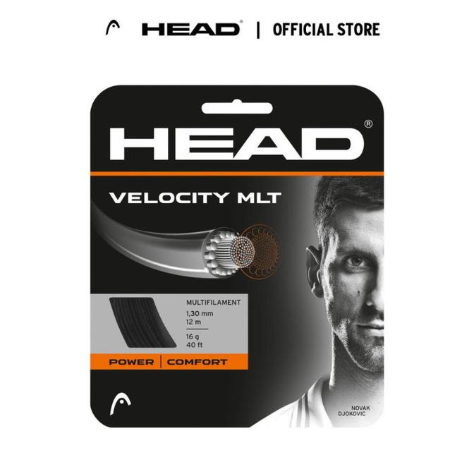Jual HEAD String Velocity MLT Set 17 Black - Senar Tennis | Shopee ...